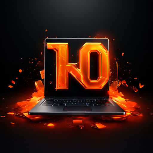 Create a company logo for "R10" with futuristic digital oran... by ...