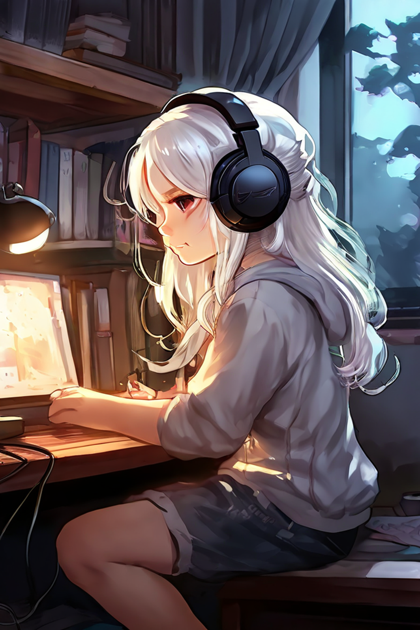 Chibi Japanese animated woman by Tlik - Playground