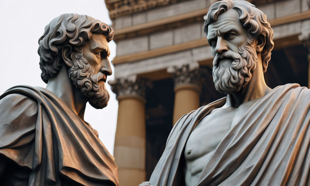 Ancient Greek philosopher seneca and epictetus statue by Andreia Costa ...