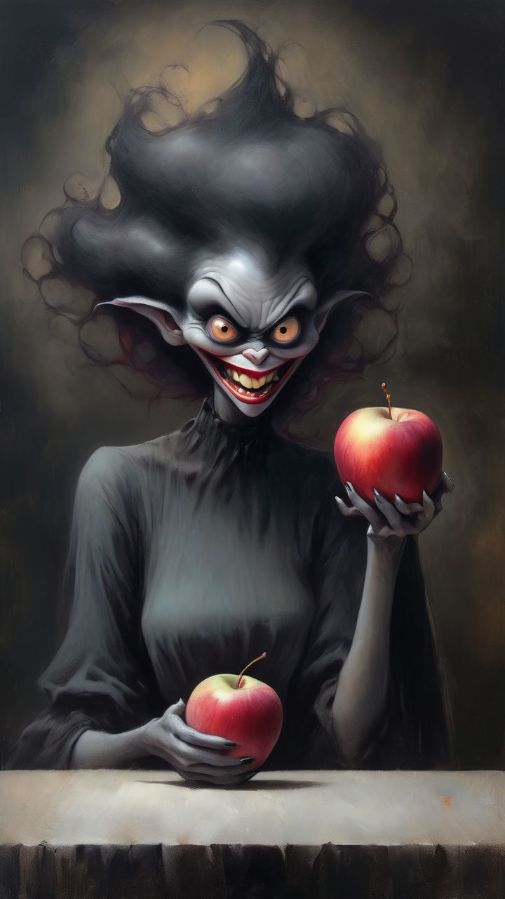 ELEGANT BLACK WITH TOUCH OF RED COLOR Rotten A woman with v... by ...