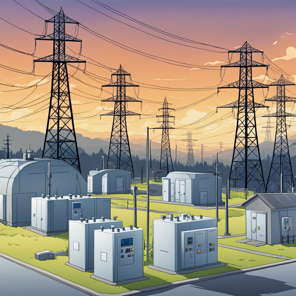 Cartoon image with electric substation by Radu Opreanu - Playground