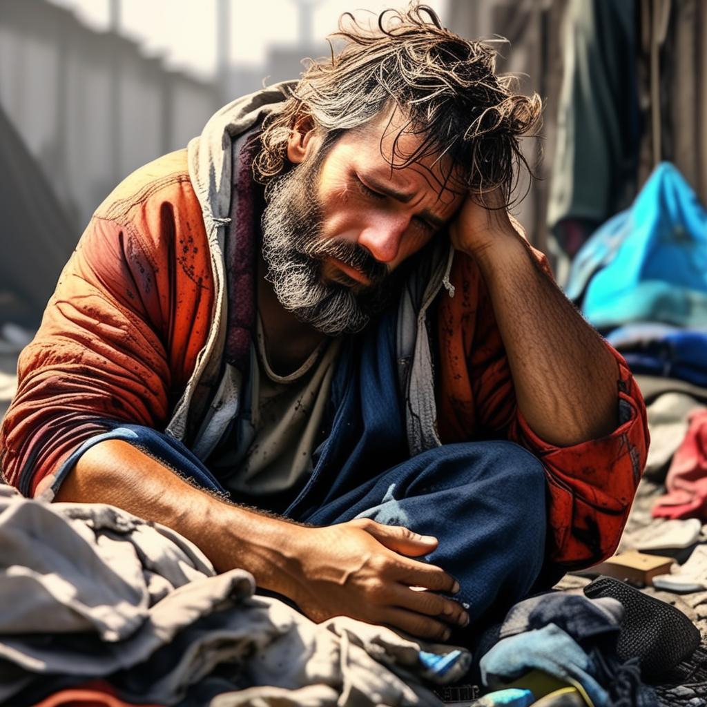 Man struggling in life by Chezz - Playground