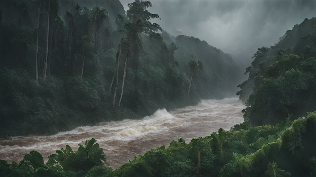 A terrifying tropical storm in the rainforest. by Liliane “Lili ...