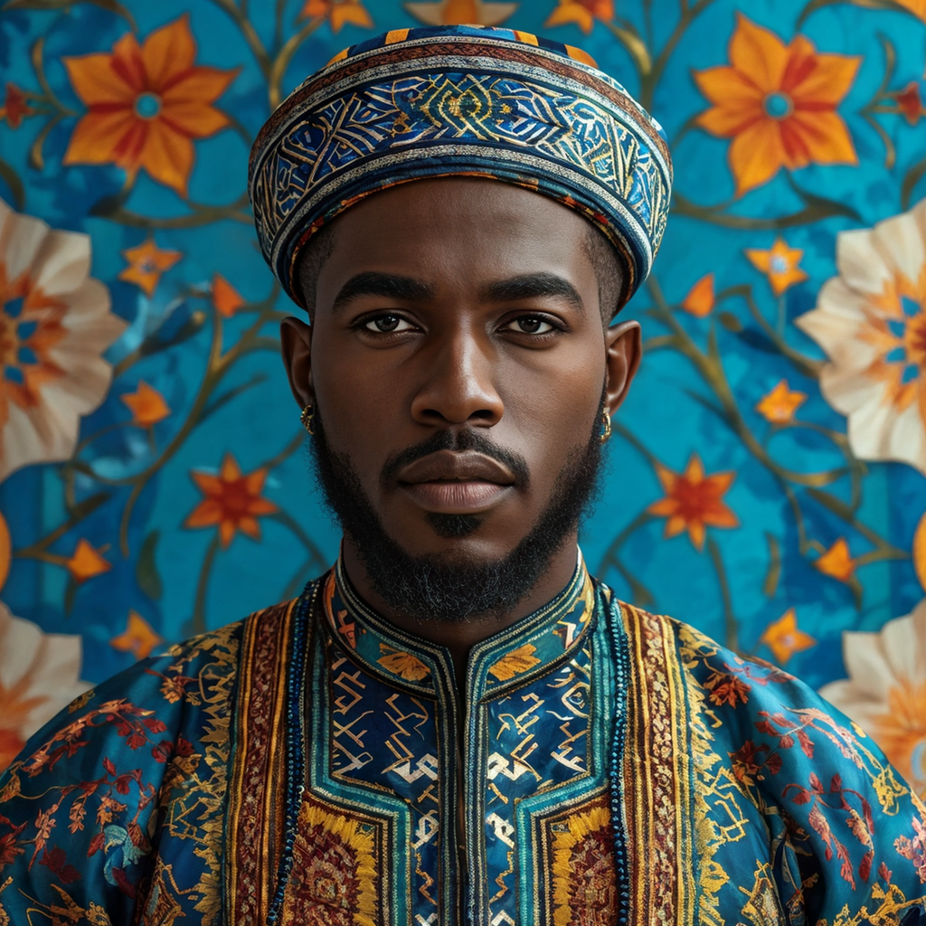 An ultra 4k high definition portrait of an African American ... by S ...