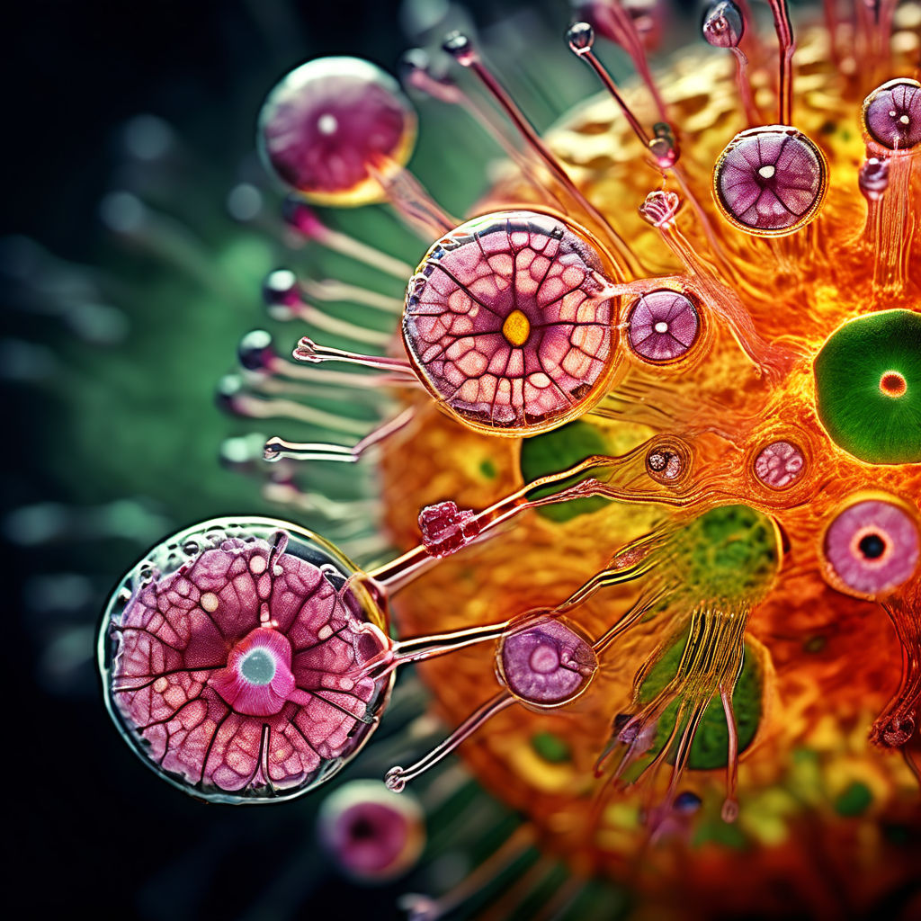 Cell under the lens of a biological microscope by 민선영 - Playground