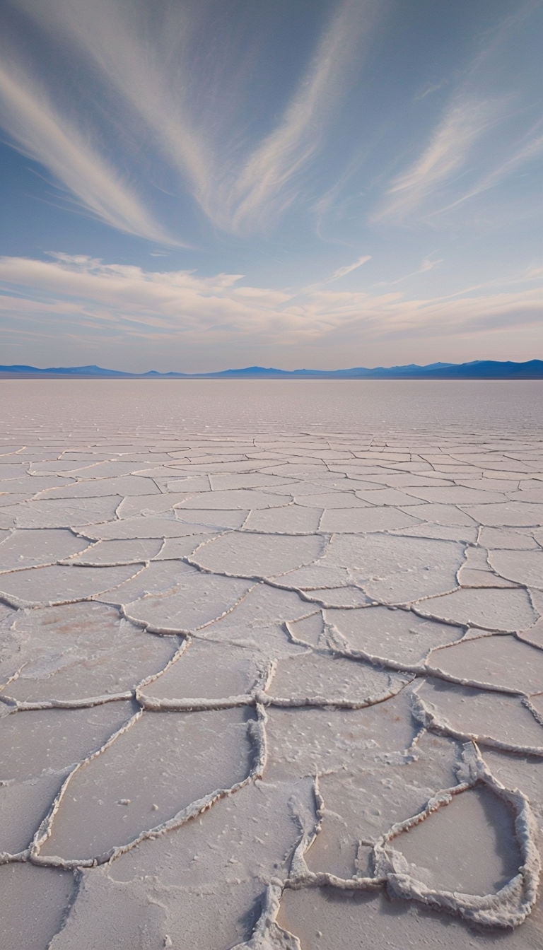 Surreal Infinity at Salar de Uyuni Salt Flats Mobile Wallpaper - Playground