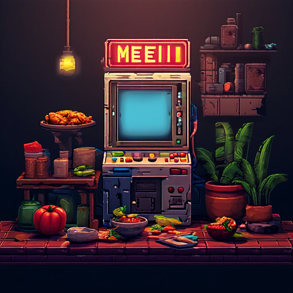 Menu pixel game by Ирина Неганова - Playground
