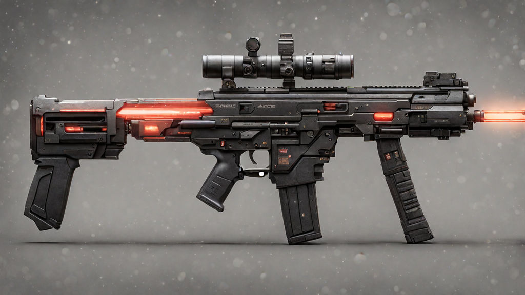 Side view of a sci fi laser assault rifle by niklas.geist@onlinehome.de ...