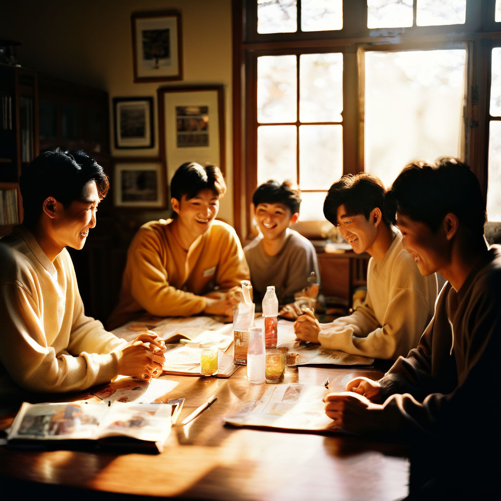 Eight Korean men by 박화현 - Playground