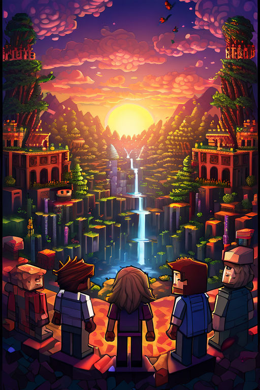 Minecraft characters theme birthday party invitation by Anna Wintour ...