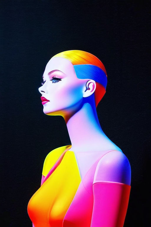 Minimalism colored pencil figure drawing of East Germany by ...