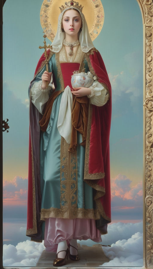 An incredibly detailed picture of St. Princess Olga by Ivan Karach ...