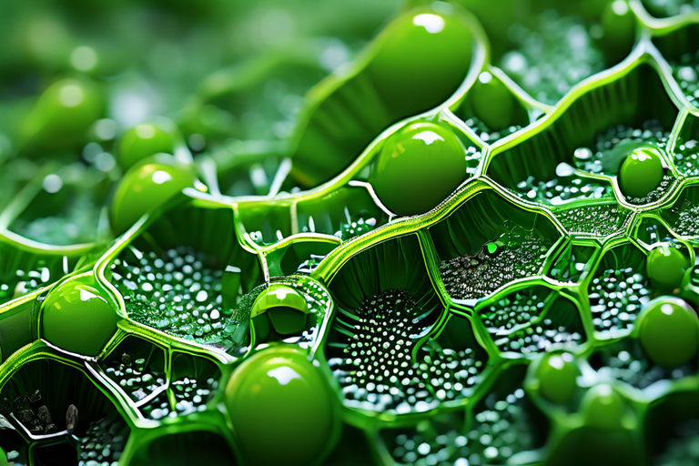 Chlorophyll microscopic structure by Qasim Khan - Playground