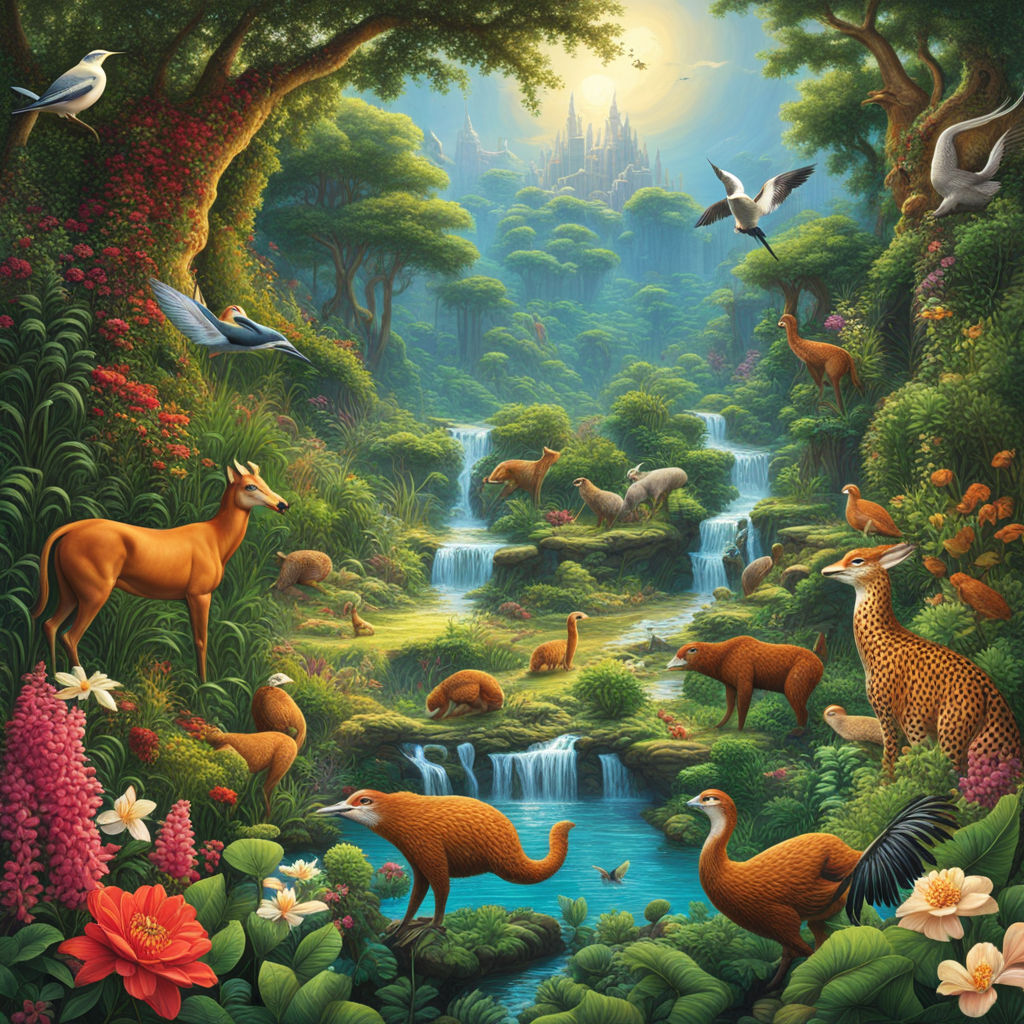 Garden of Eden with animals From the beginning of time Time.... by Veda ...