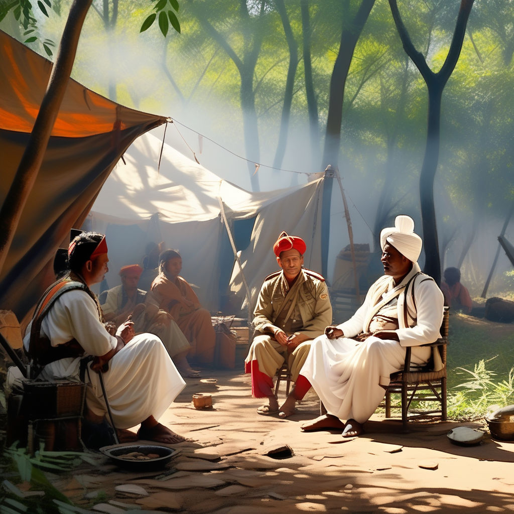 White British army officer seated on a folding canvas chair by BHARAT ... White British army officer seated on a folding canvas chair by BHARAT ...