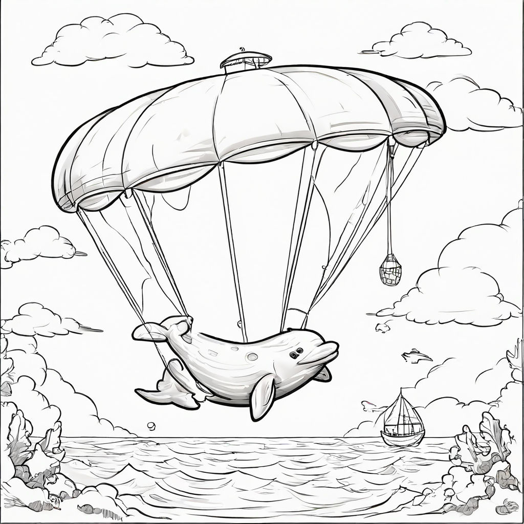 Cartoon style coloring book page in black and white showing ... by ...