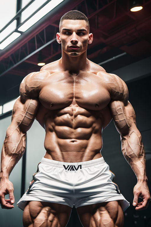 Zach lavine with bodybuilder physique by Archie Jalayahay - Playground
