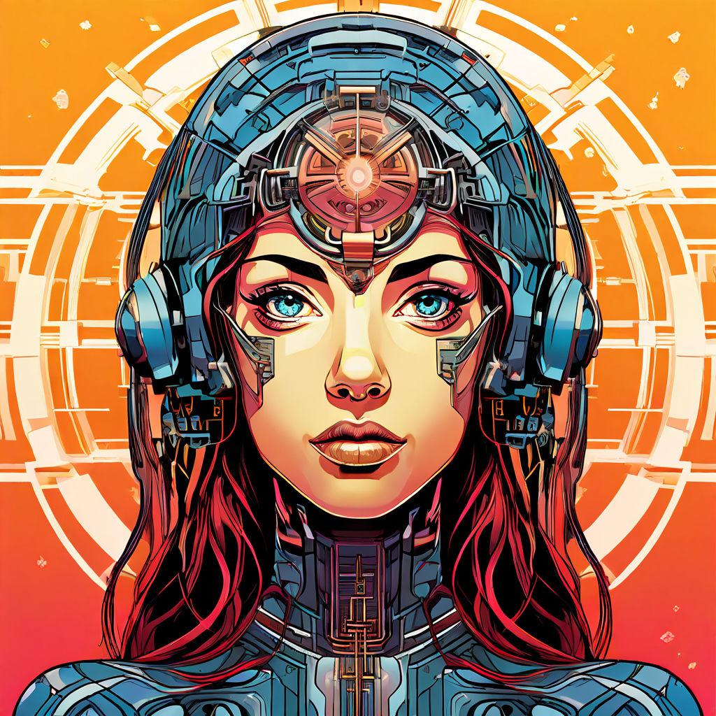 A captivating pop art-inspired comic illustration that reima... by ...