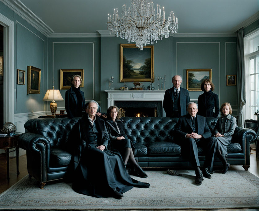 An elaborate Thomas Struth-style family portrait by Super Sabber ...