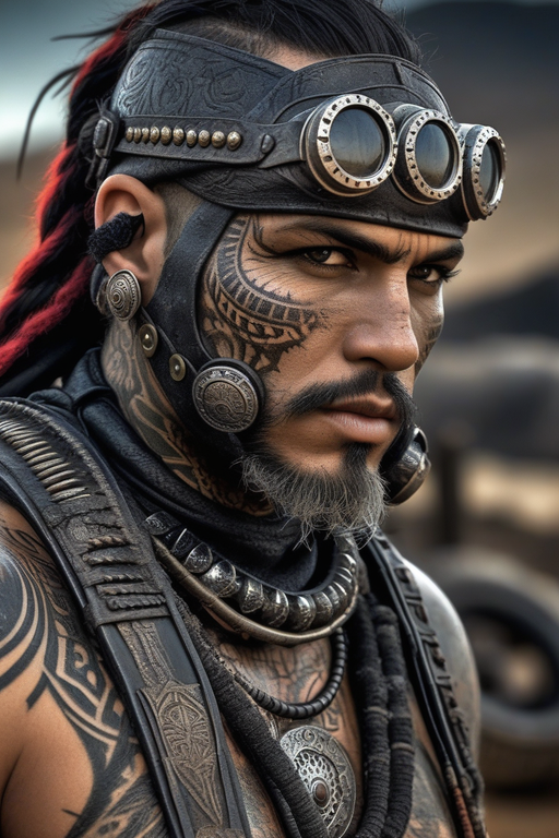 Post-apocalyptic veteran tribal warrior survivor A surviving... by ...