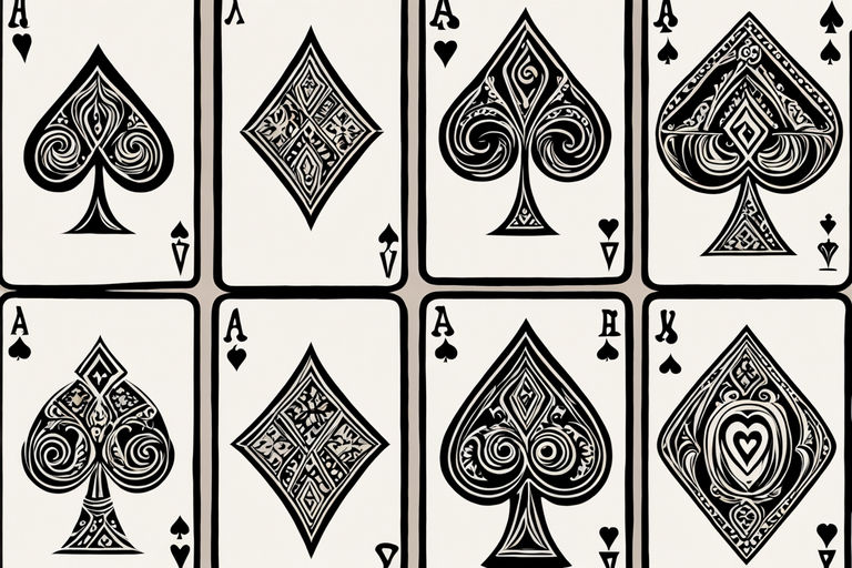 Playing card suits as stylized tribal effects by Mikko Pohjolainen ...