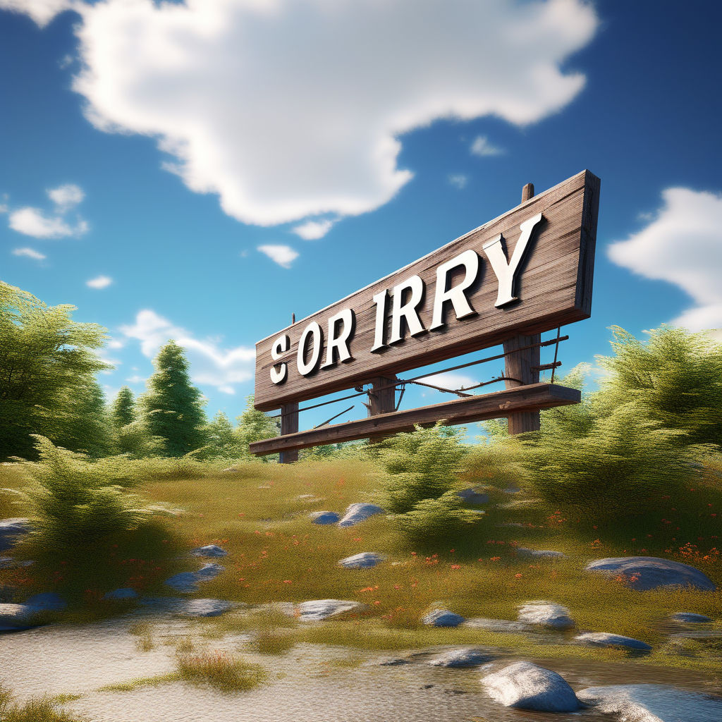 Sign saying sorry by disneynut - Playground