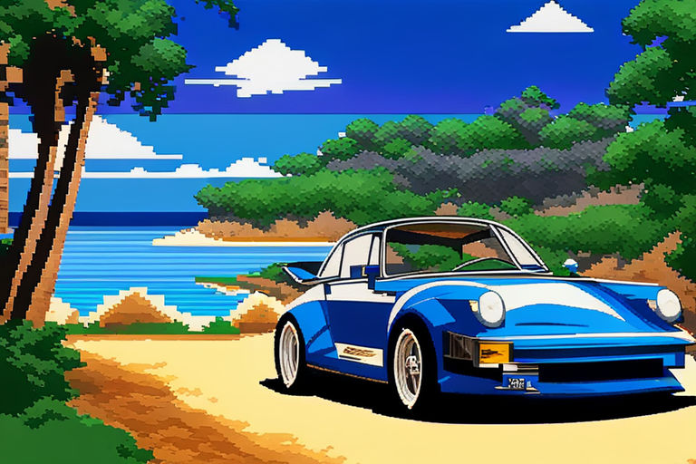 Professional 8-bit game splash screen by Lukáš Benda - Playground