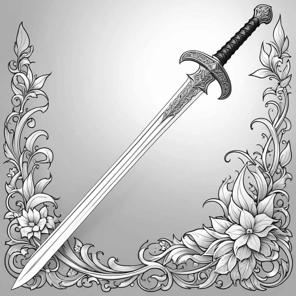 Sword for coloring by Inna - Playground