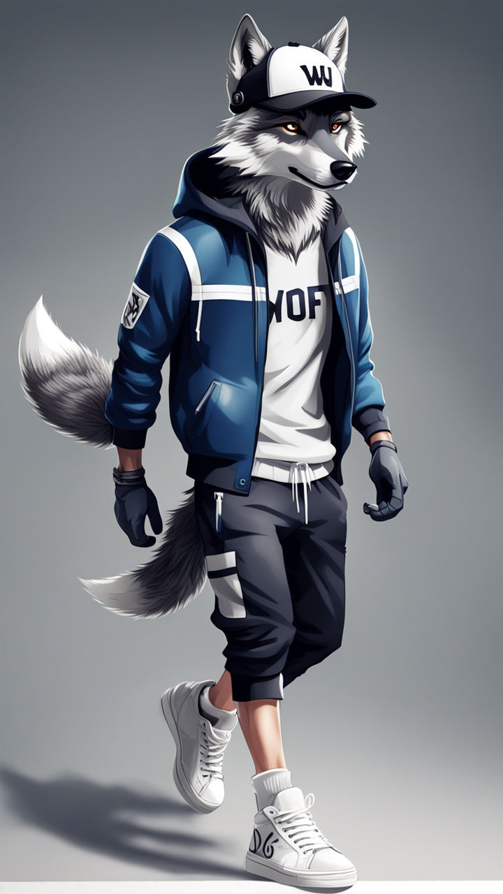 A cool wolf with its entire body as a wolf by mon Pai - Playground
