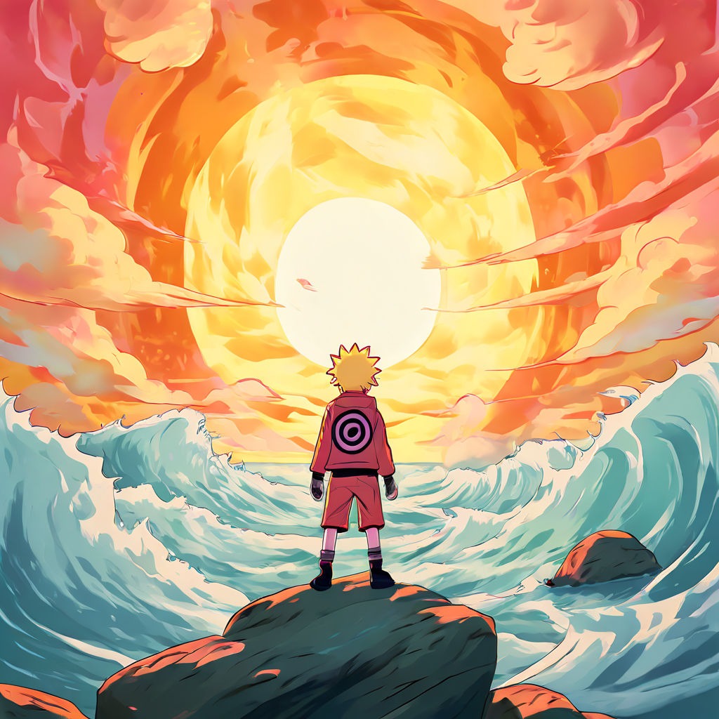 Naruto Uzumaki standing in the Land of Waves by baki hanma - Playground