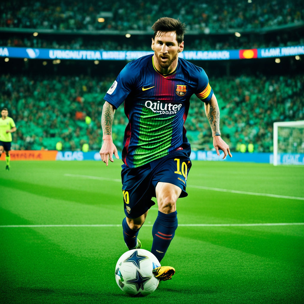 Lionel Messi with exaggerated muscles by maciek bonzo - Playground