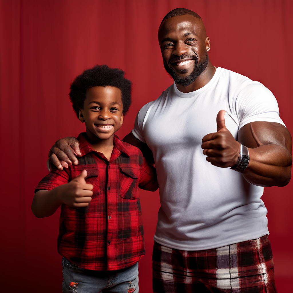 Giant extremely muscular black bodybuilder wearing white t-s... by tony ...