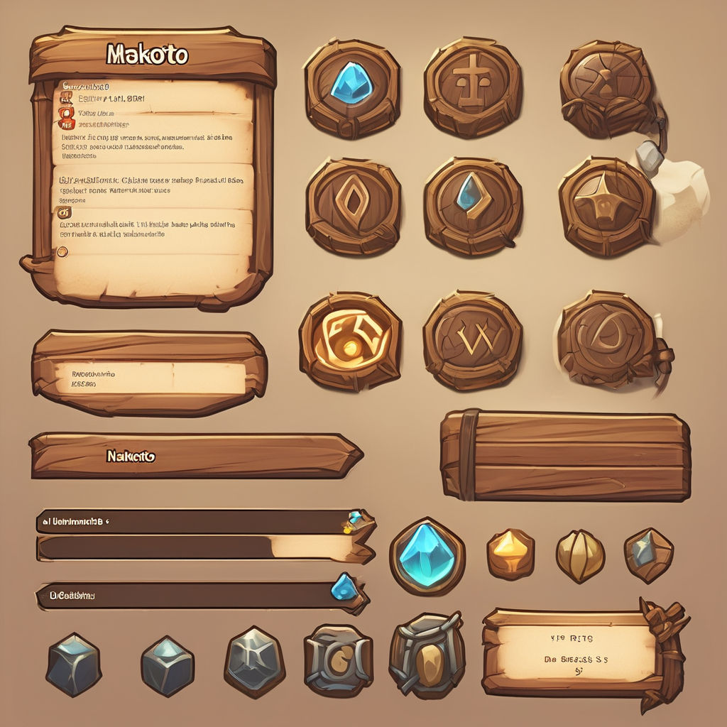 Detailed RPG game UI kit by Jake (Roadrunner) - Playground