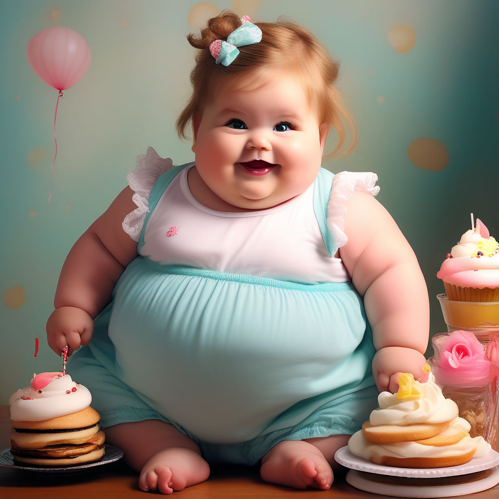Fat baby girl cute make it fatter by Shreyam - Playground