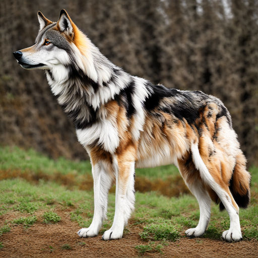 Right side view picture of wolf by 구나은 - Playground