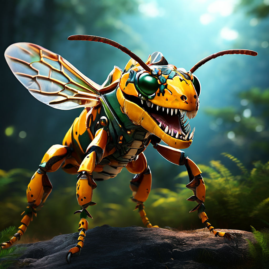 Imagine a hybrid between a wasp and a T-Rex. What would this... by ... Imagine a hybrid between a wasp and a T-Rex. What would this... by ...