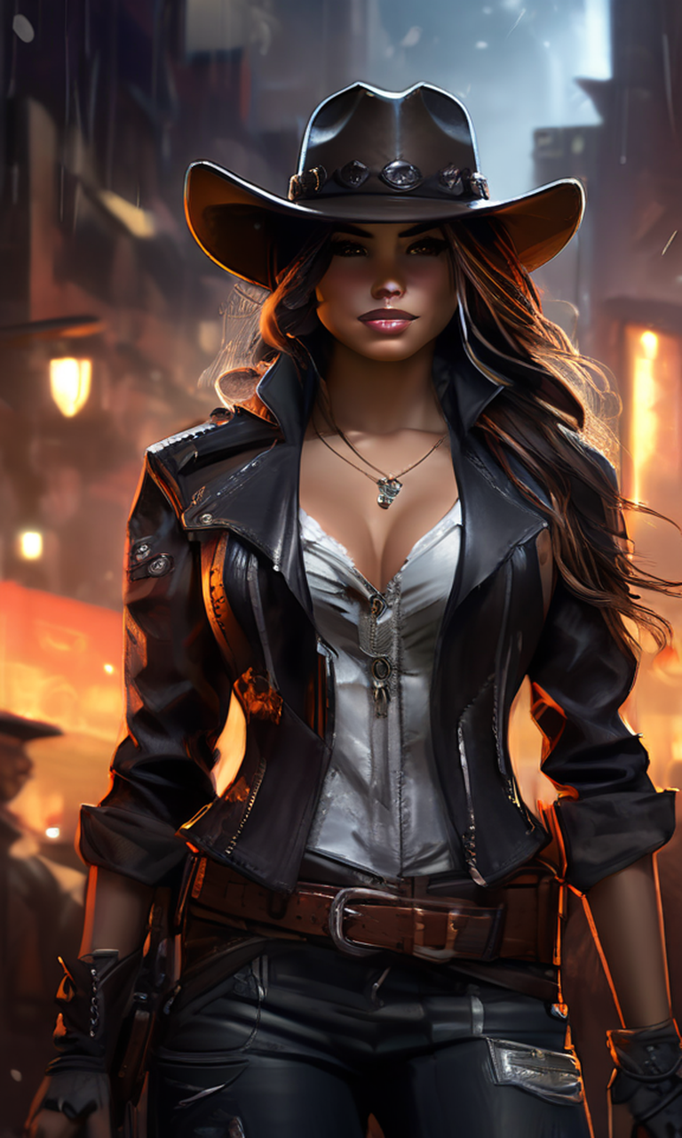 Southern beauty queen donned in tattered cowgirl attire by Виктор Dry - Playground