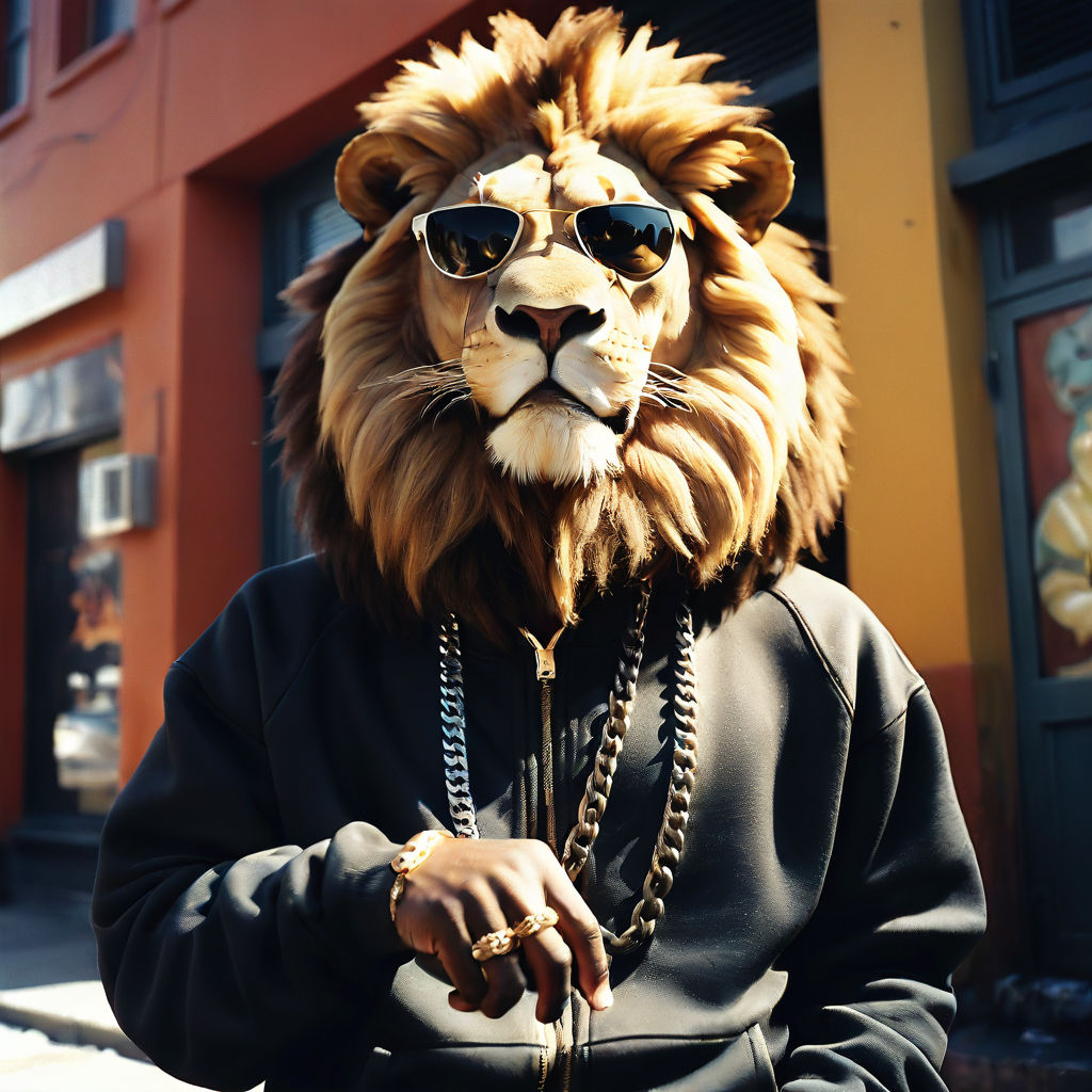 A Lion rapper by Michael M9art - Playground