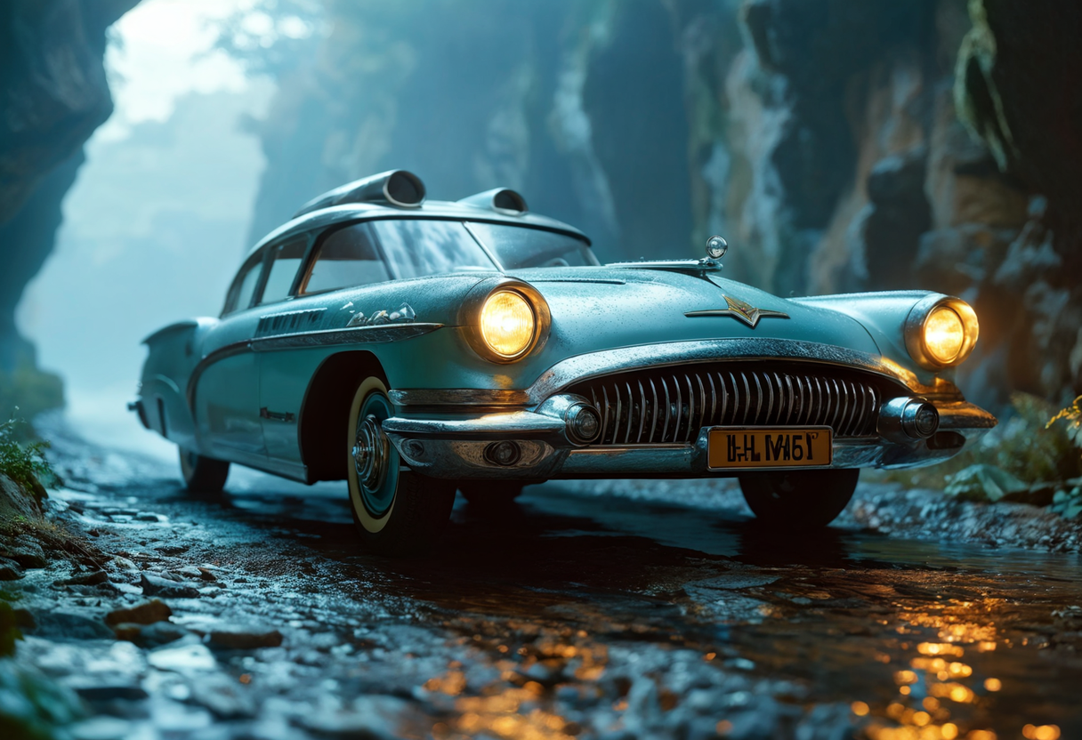 Flying car ad from the 1950's by RJ - Playground