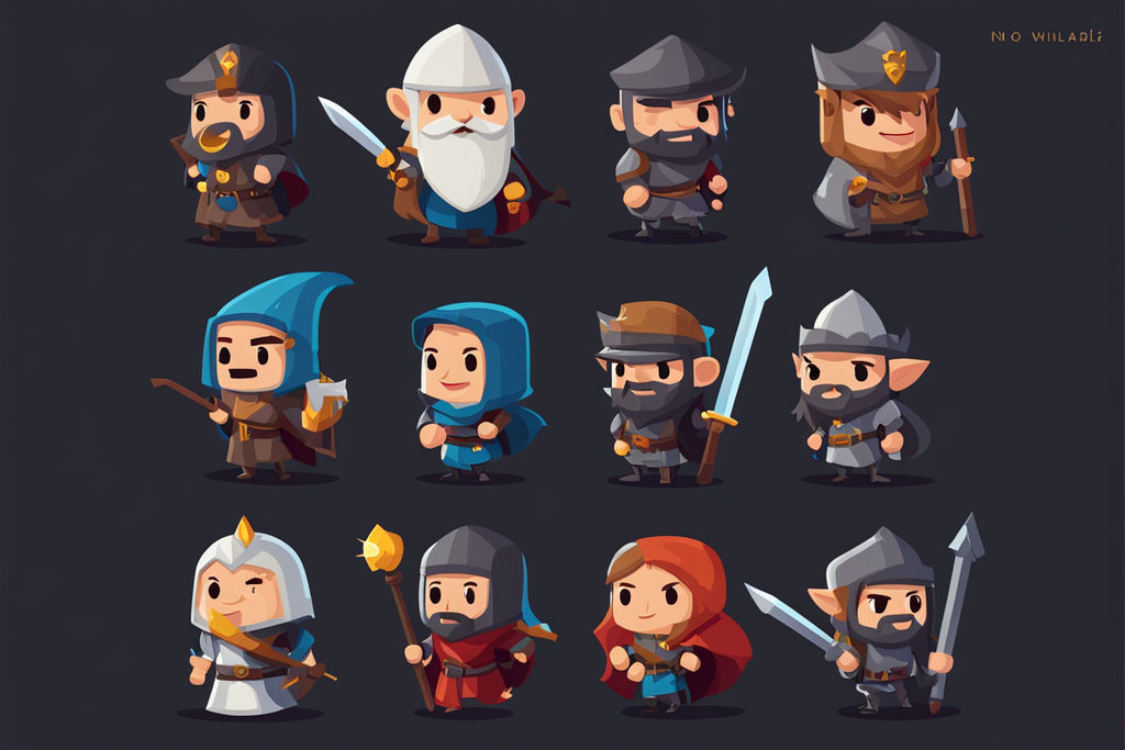 2d game characters by Sprut Stone - Playground