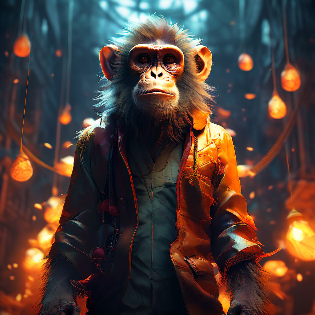 Ninja Monkey Wallpaper