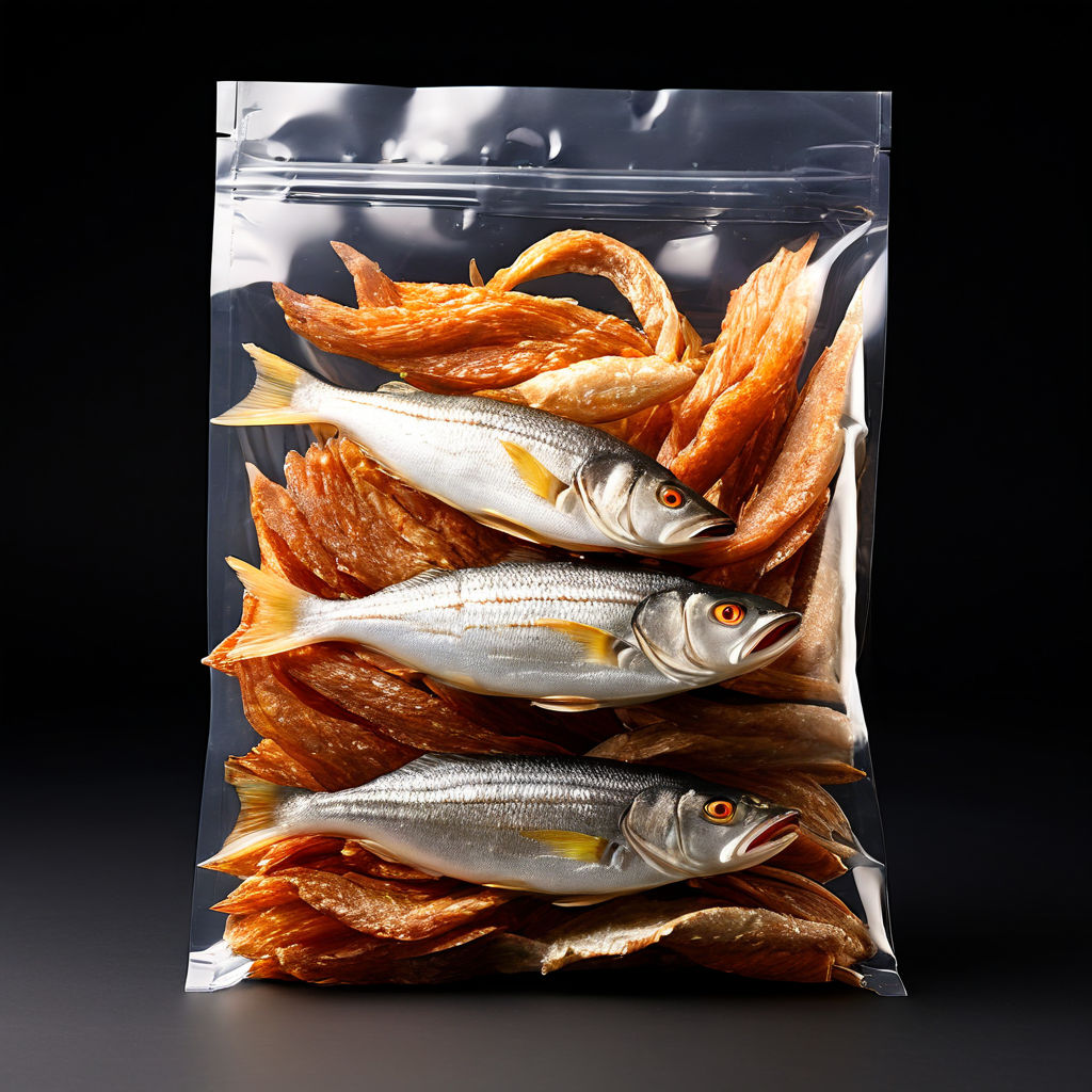 The packaging for dried fish in the package contains a lot o... by ...