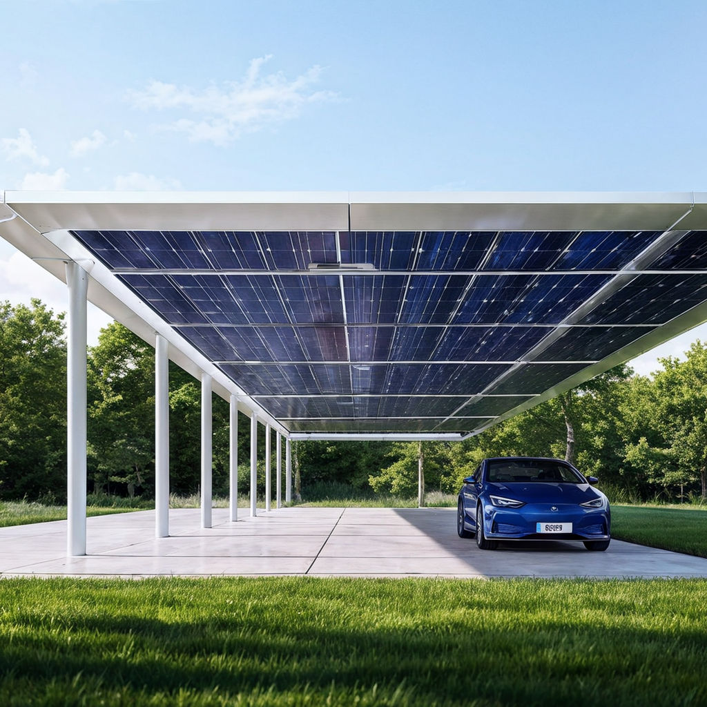 Solar panels carport by Thuso Neluheni - Playground