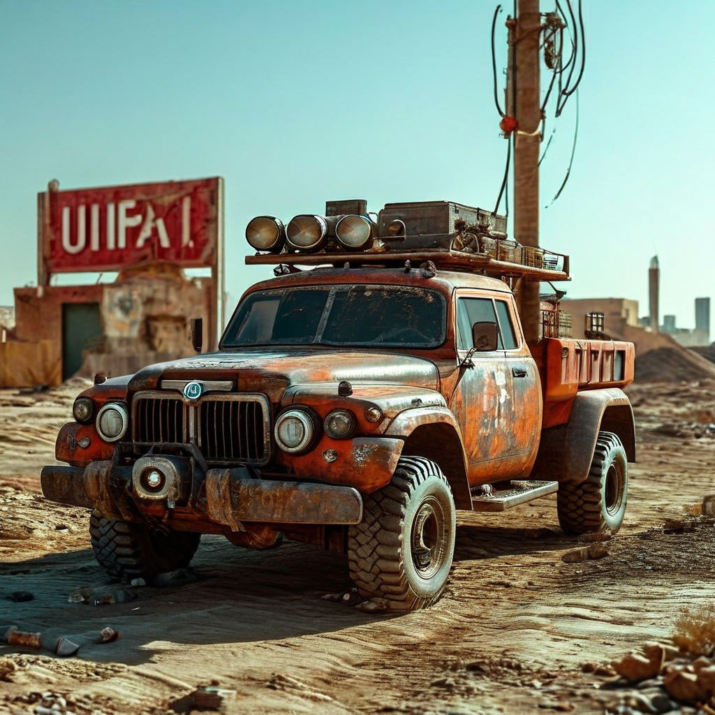Truck "Ural" adapted for autonomous life and survival in a p... by Denis Khlivnuk - Playground