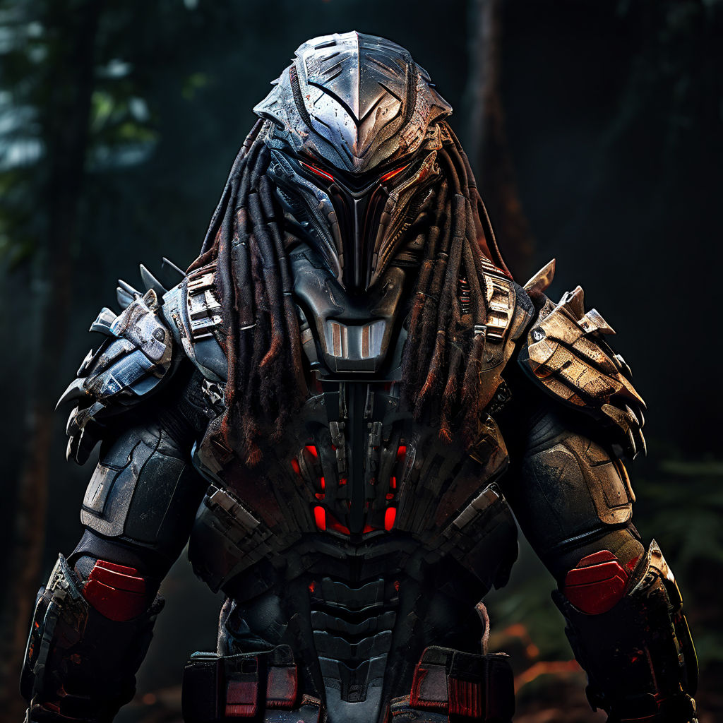 The image of the predator's armor is a view from the back by Сергей ...