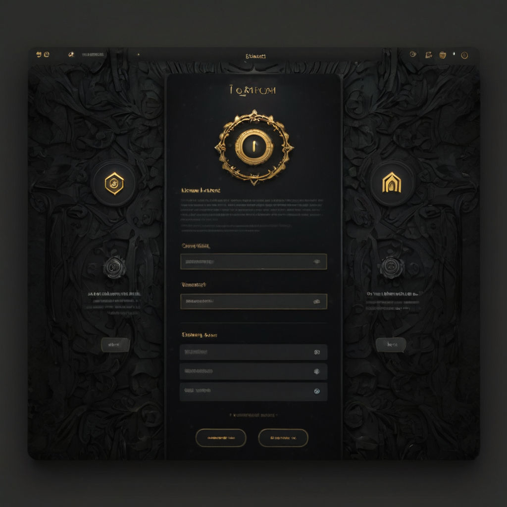Create a website design for the login page in the dark theme by Фёдор ...