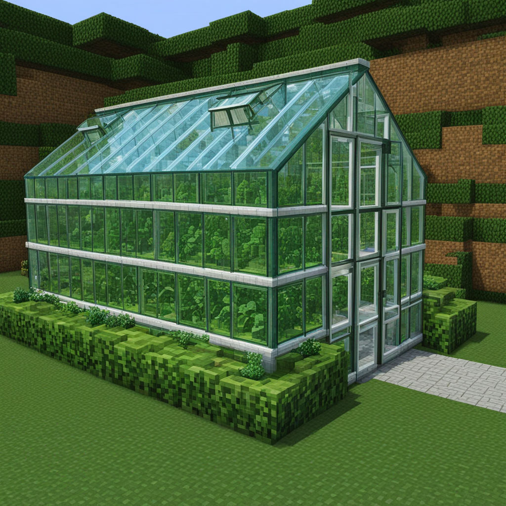Best Minecraft greenhouse besutiful design by Raj Gondaliya - Playground