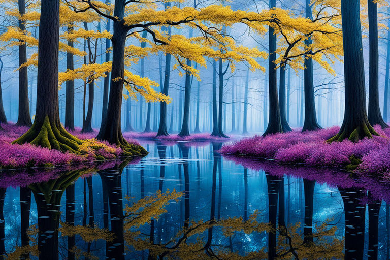 A fantasy forest by Emilie Lajoie - Playground