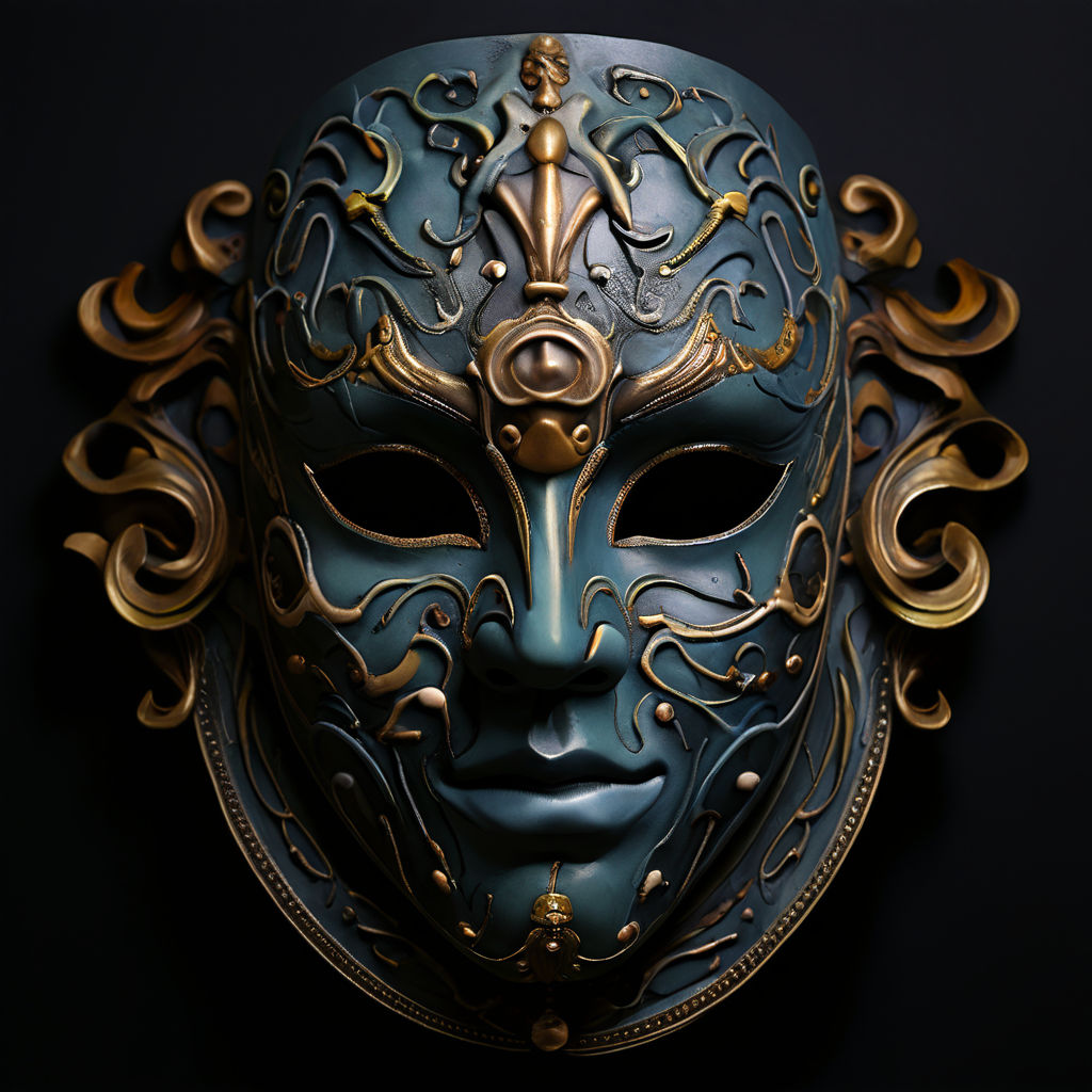 Mask of fun and mask of sad by Emanuel Derscariu - Playground