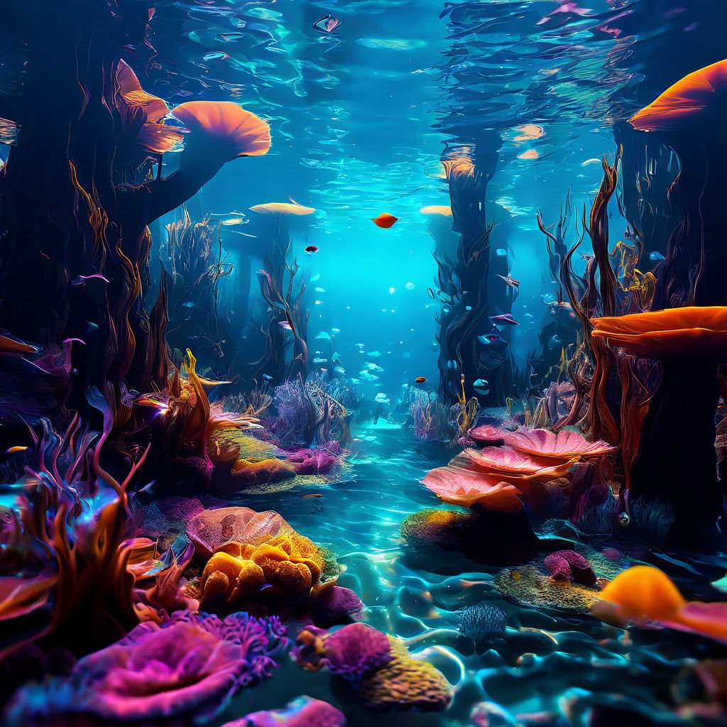 Psychedilic colorssahara desert cyberpunk fiiles with water ... by ...